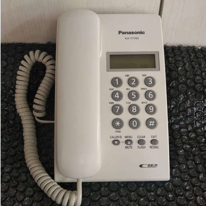 Jual Telepon Rumah Panasonic KX-T7703 putih | Shopee Indonesia
