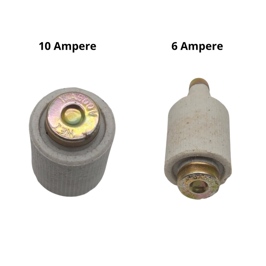 Jual Fuse Sekering Batu skring Keramik 6A 10A Sekring Rumah | Shopee ...