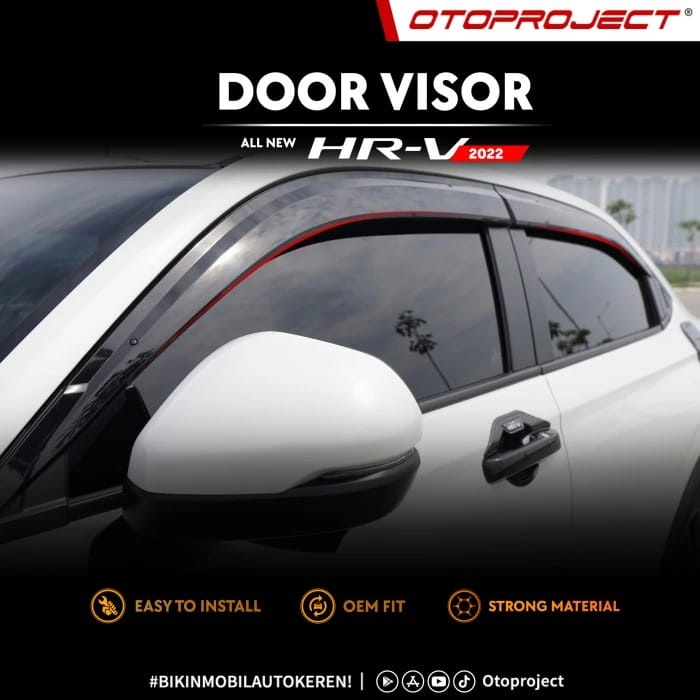 Jual Talang Air / Door Visor Injection Mugen Otoproject All New HRV 2021 / 2022 / 2023/2024 ...