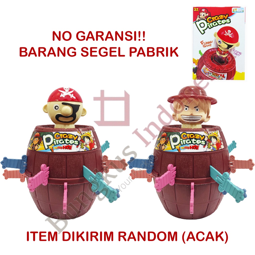 Jual Jumping Pirates Barrel / Black Beard King Roulette Lucky Game ...
