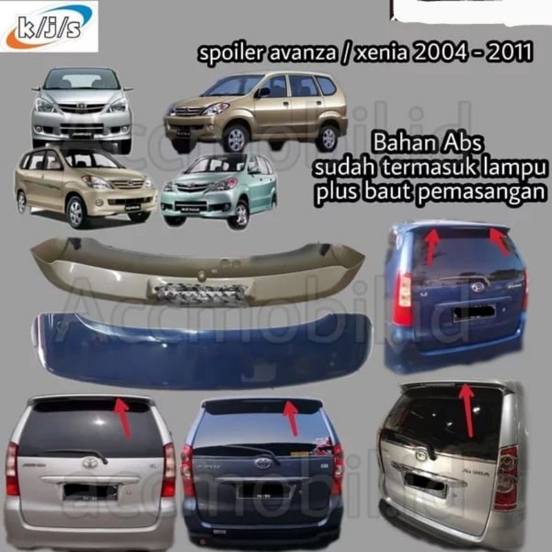 Jual SPOILER AVANZA/XENIA 2005-2010 MODEL ORIGINAL | Shopee Indonesia