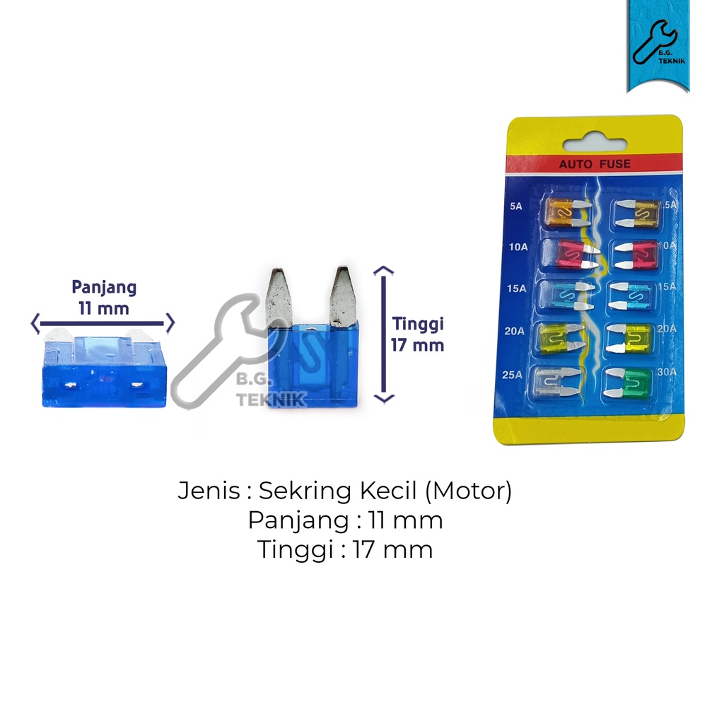 Jual [1 SET] Sekring Tancap Besar / Kecil Fuse Blade / Sekring Mikro ...