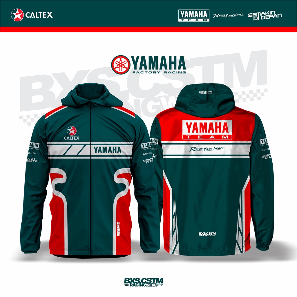 Jual JAKET TEAM YAMAHA CALTEX LIVERY NYAMAN UNTUK TOURING DAN SEHARI ...