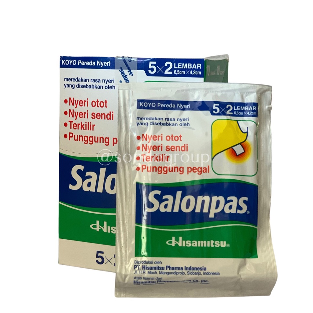Jual Salonpas - Koyo Pereda Nyeri - 5 x 2 Lembar - Koyo Tempel | Shopee ...