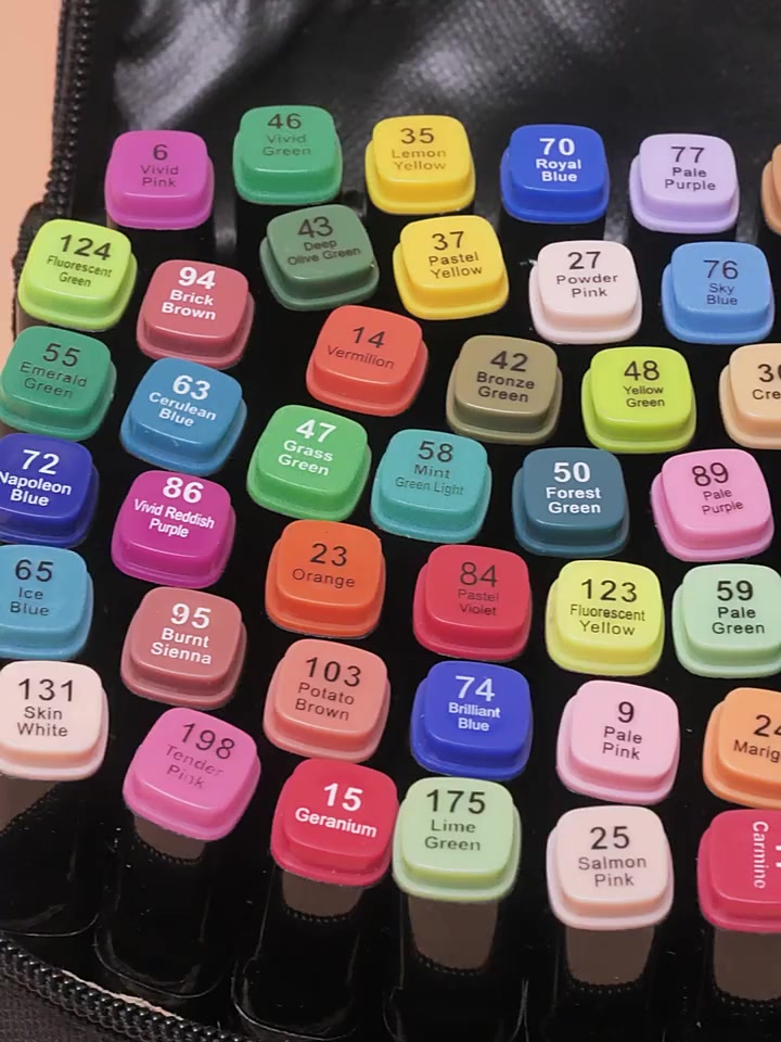 Jual GU TouchFive 24/36/48/60/80 Warna Sketsa Spidol Umum General ...