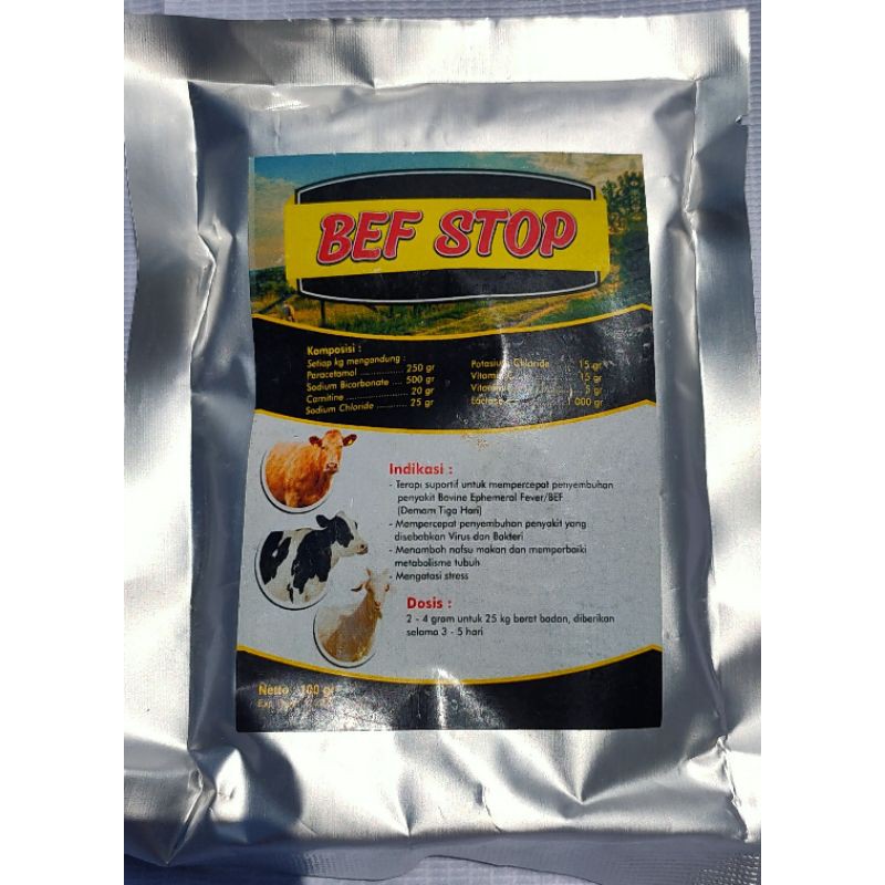Jual BEF STOP , Obat demam sapi domba dan suplemen obat ternak sakit ...
