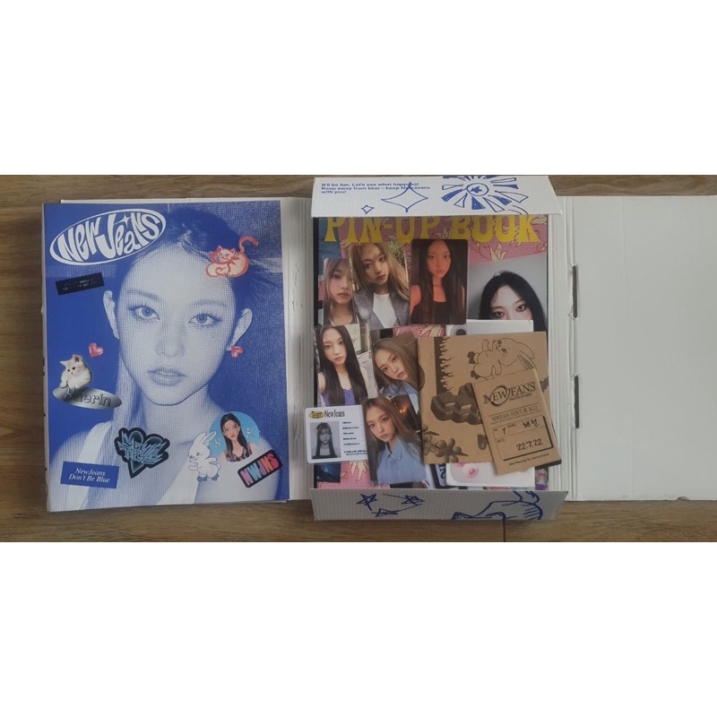 Jual NewJeans Album Bluebook Haerin version unsealed photocard id card ...