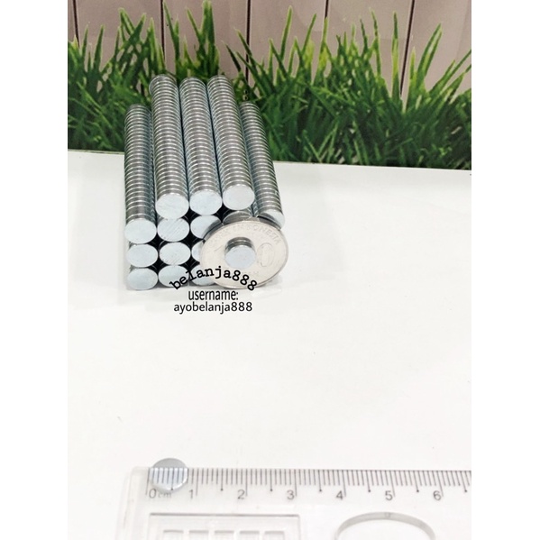 Jual Magnet NEODYMIUM bulat ukuran 8x2 1pcs | Shopee Indonesia