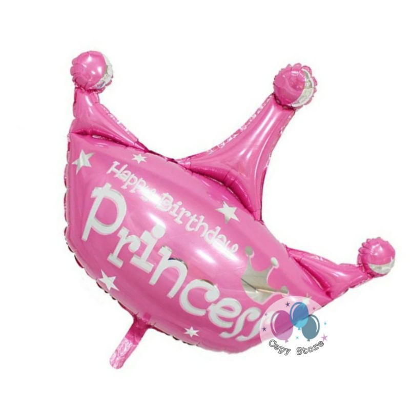 Jual Balon Foil Crown Princess Jumbo Pink / Balon Mahkota Princess Pink ...