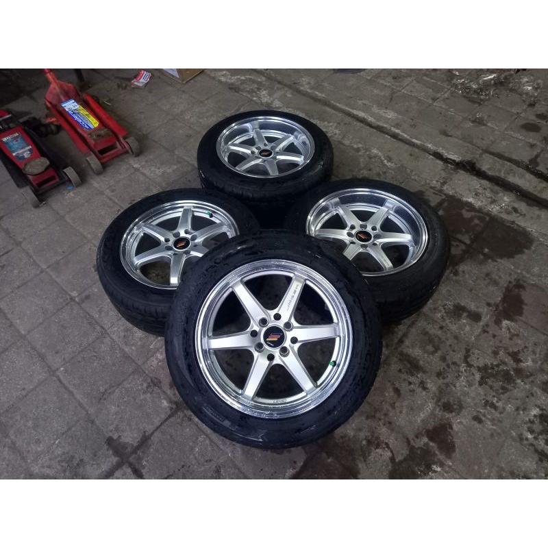 Jual VELG SEKEN BEKAS COPOTAN MOBIL MODEL LENSO RING 16 + BAN 205 55 R16 | Shopee Indonesia