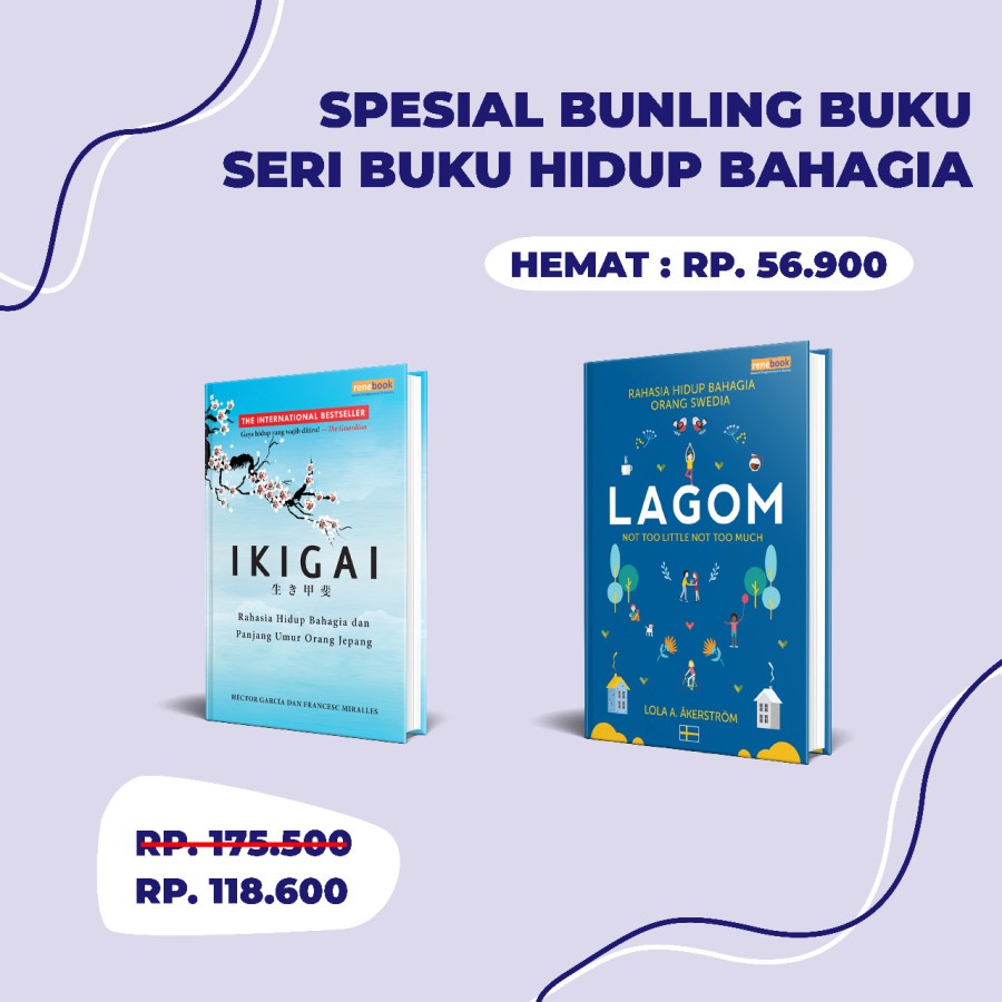 Jual Paket Bundling - Buku Ikigai (Hard Cover ) dan Buku Lagom (Hard ...