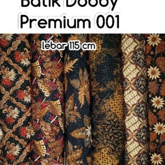 Jual BEST SELLER! bahan kain batik dobby doby halus premium seri 001/batik dobby meteran [2X7 ...