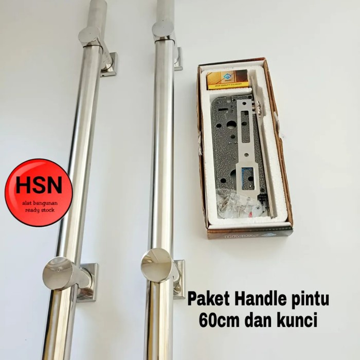 Jual PAKET HANDLE PINTU SULING 60CM DAN KUNCI - GAGANG PINTU HANDEL PINTU | Shopee Indonesia