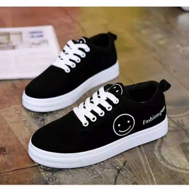 Jual papashoes.id sepatu snaker sekolah perempuan dewasa emoticon smile ...
