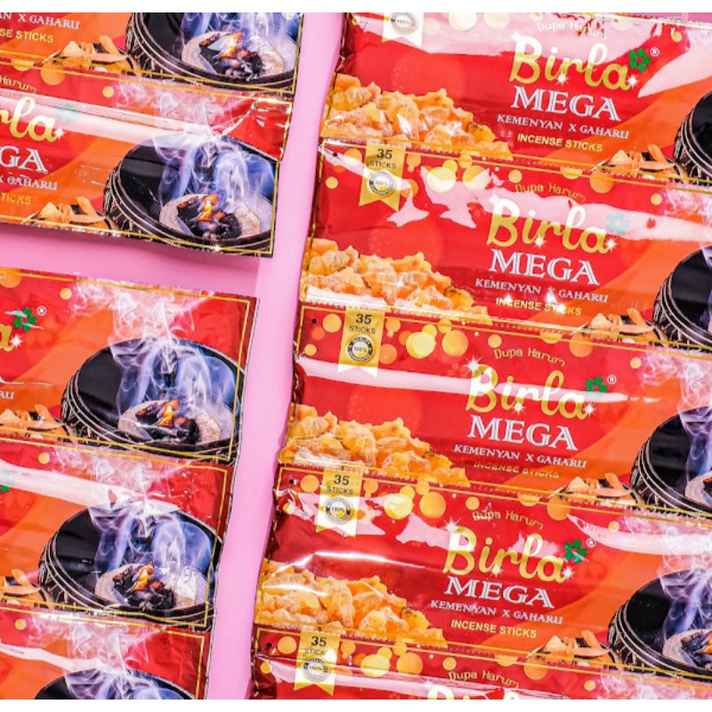 Jual Dupa Wangi Birla Mega Kemenyan X Gaharu 1 Pouch Isi 35 Stick ...
