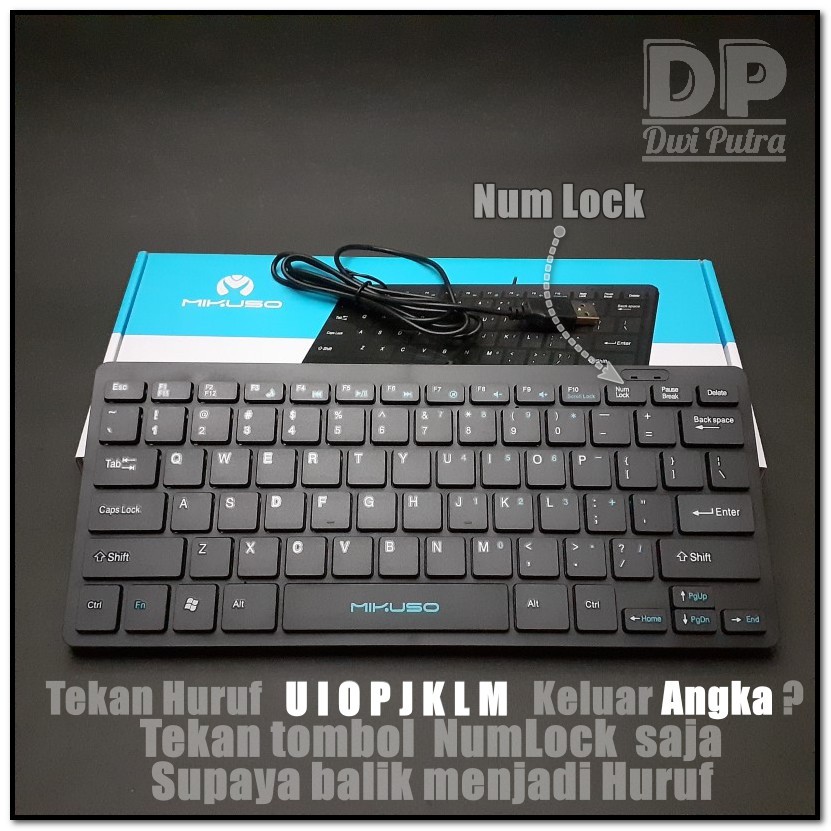 Jual KEYBOARD MINI MIKUSO USB // KB-001U // KB-003U // CHOCOLATE OFFICE ...