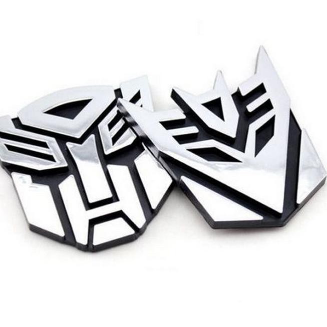 Jual Transformer emblem chrome stiker sticker mobil autobot decepticons ...
