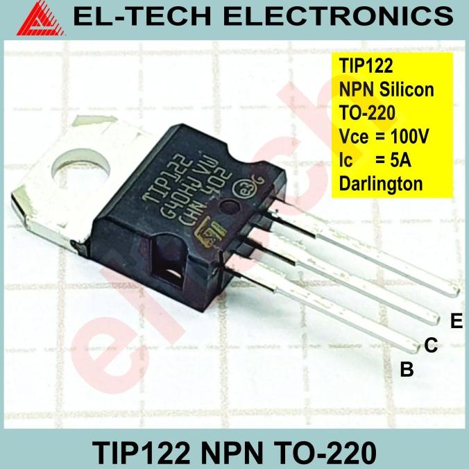 Jual TIP122 TIP 122 Darlington Transistor NPN TO-220 elt3ch Buru Order ...