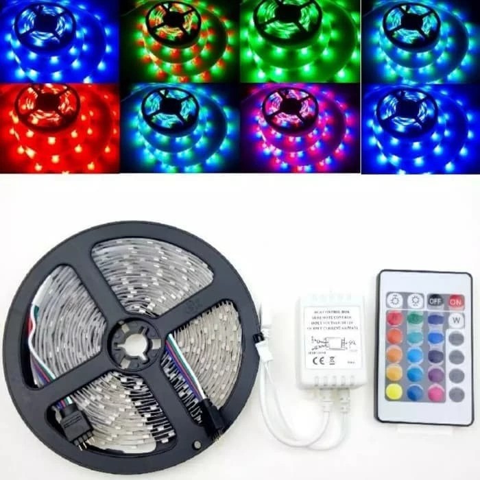 Jual Lampu Led Strip RGB Dengan Remote Remot Murah Berkualitas | Shopee ...