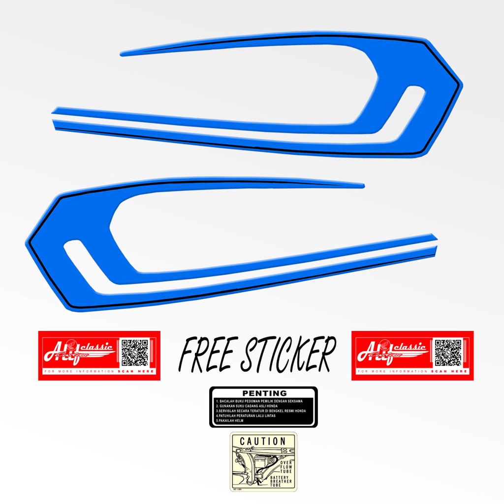 Jual BLUE decal honda cb100 K3 Limited unik striping honda cb125 stiker ...