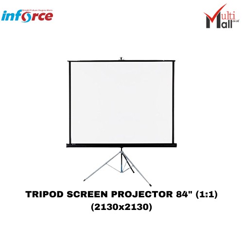 Jual Tripod Screen Projector 84 1:1 INFORCE (2130X2130) | Shopee Indonesia