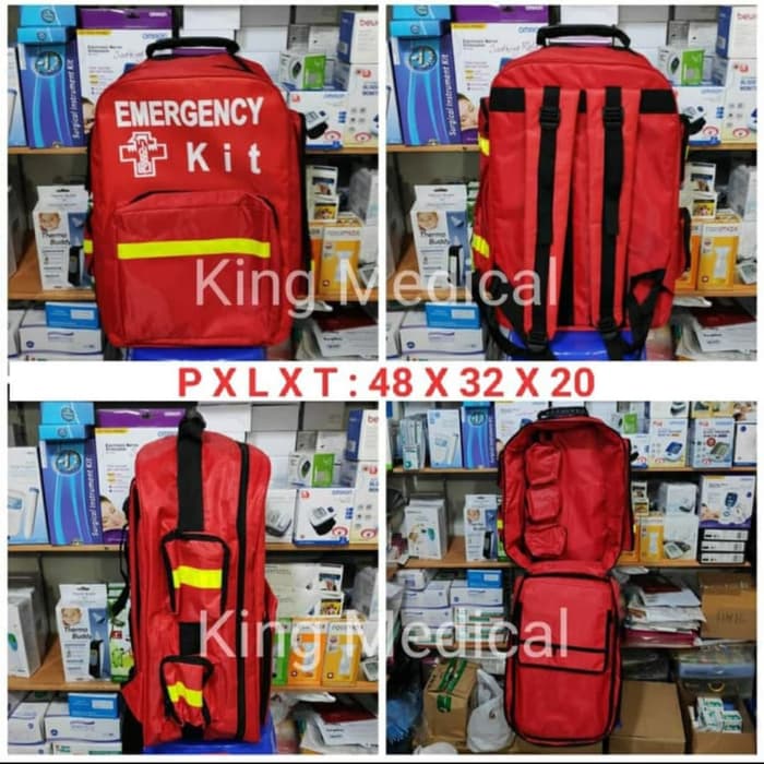 Jual NEW ARRIVAL - PAKET TAS RANSEL P3K + ISI/FIRST AID TAS P3K MODEL ...
