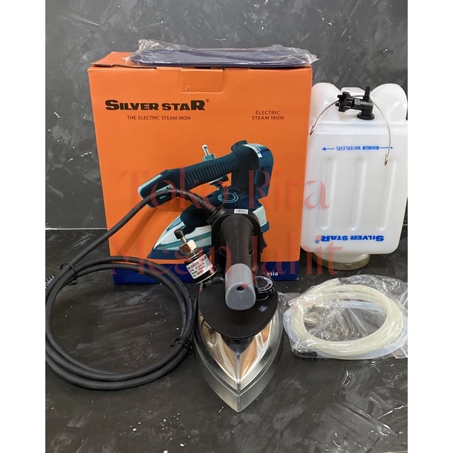 Jual setrikaan steam iron silver star china ES-300 1200watt | Shopee ...