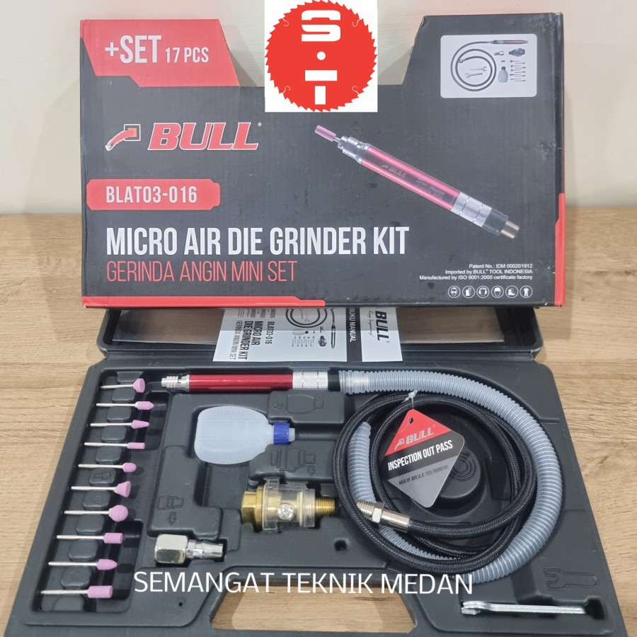 Jual BLAT03-016 MINI GERINDA ANGIN MICRO AIR DIE GRINDER 17 PCS SET ...