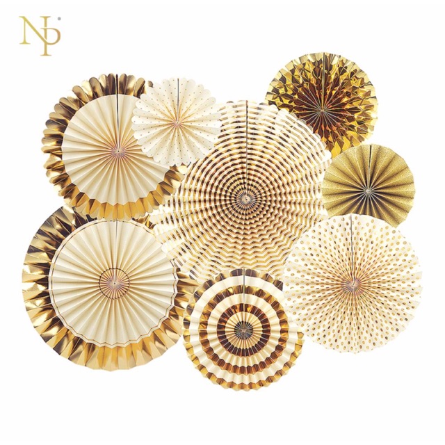 Jual paper fan gold set | Shopee Indonesia