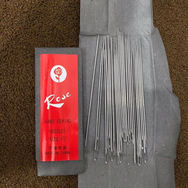 Jual Jarum Jahit Tangan Merk Rose / Rose Hand Sewing Needles Size 3 1/2 ...