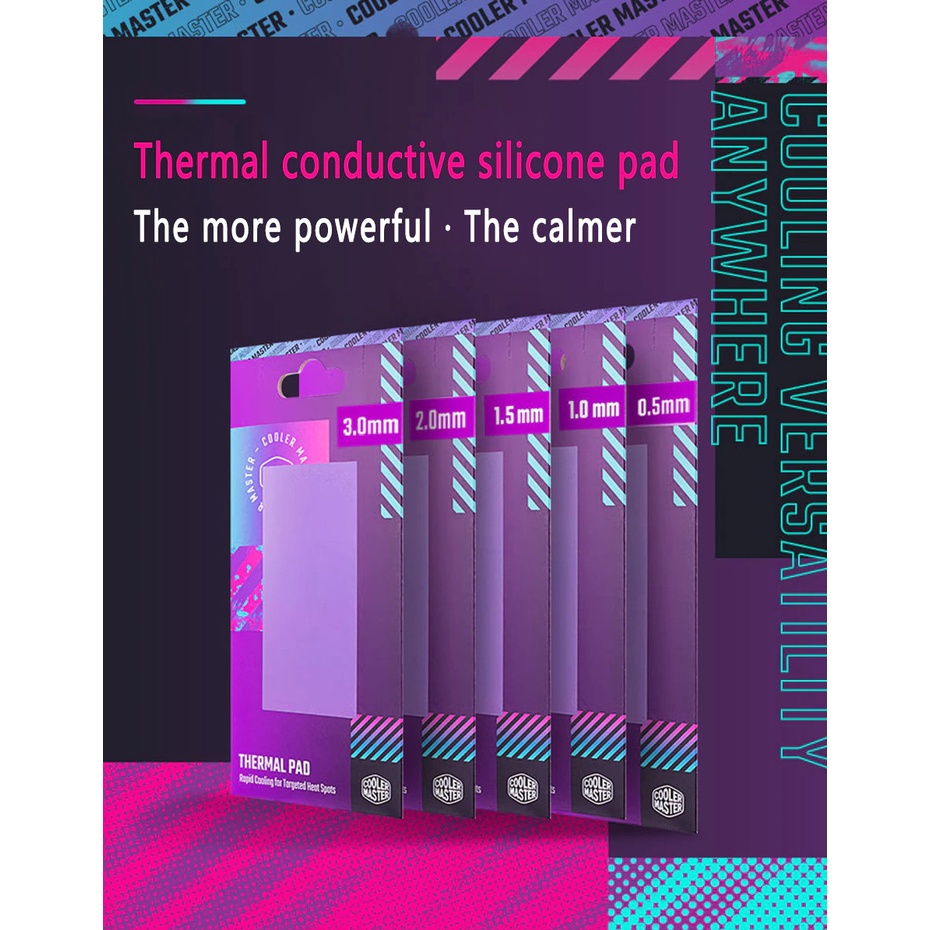 Jual THERMAL PASTE COOLER MASTER THERMAL PAD COOLER PROCESSOR AND GPU ...