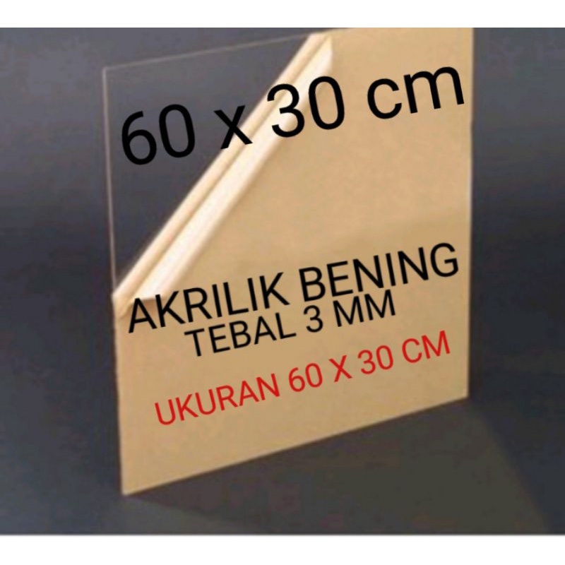 Jual AKRILIK 3MM BENING UKURAN 60X30 CM | Shopee Indonesia