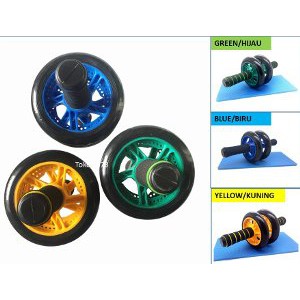 Jual AB WHEEL PLUS BEARING Ab roller double wheel Alat sit up alat gym ...