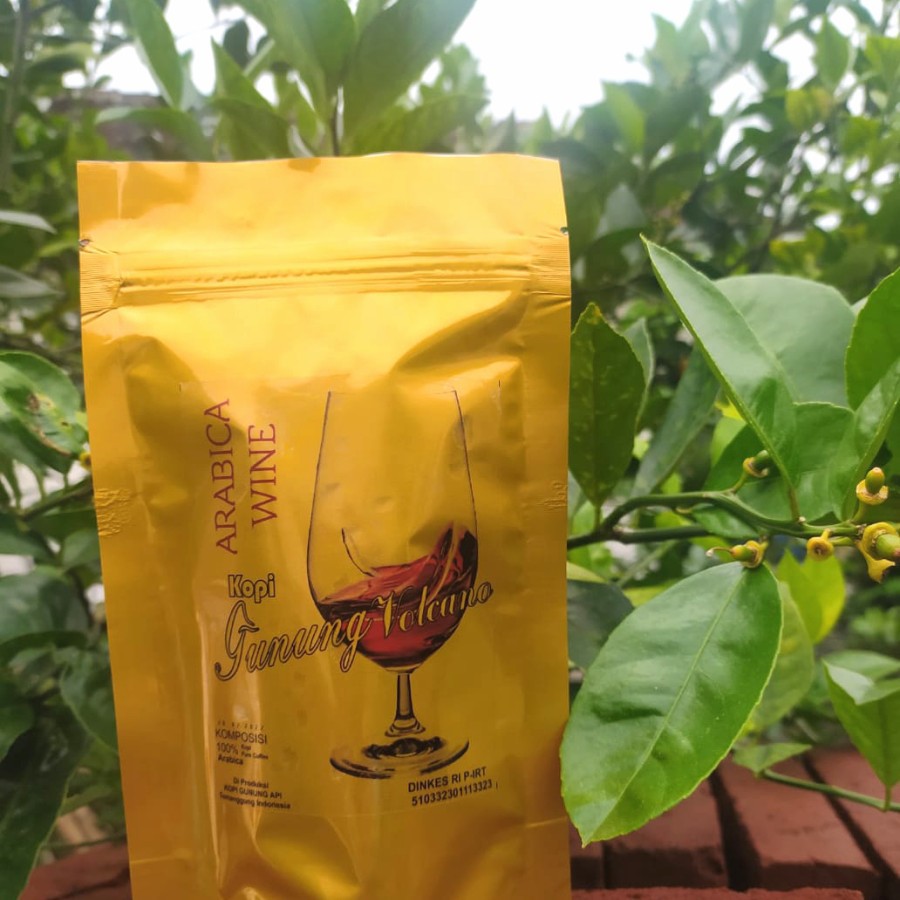 Jual Volcano coffee kopi arabica wine kemasan 100gr arabica wine ...