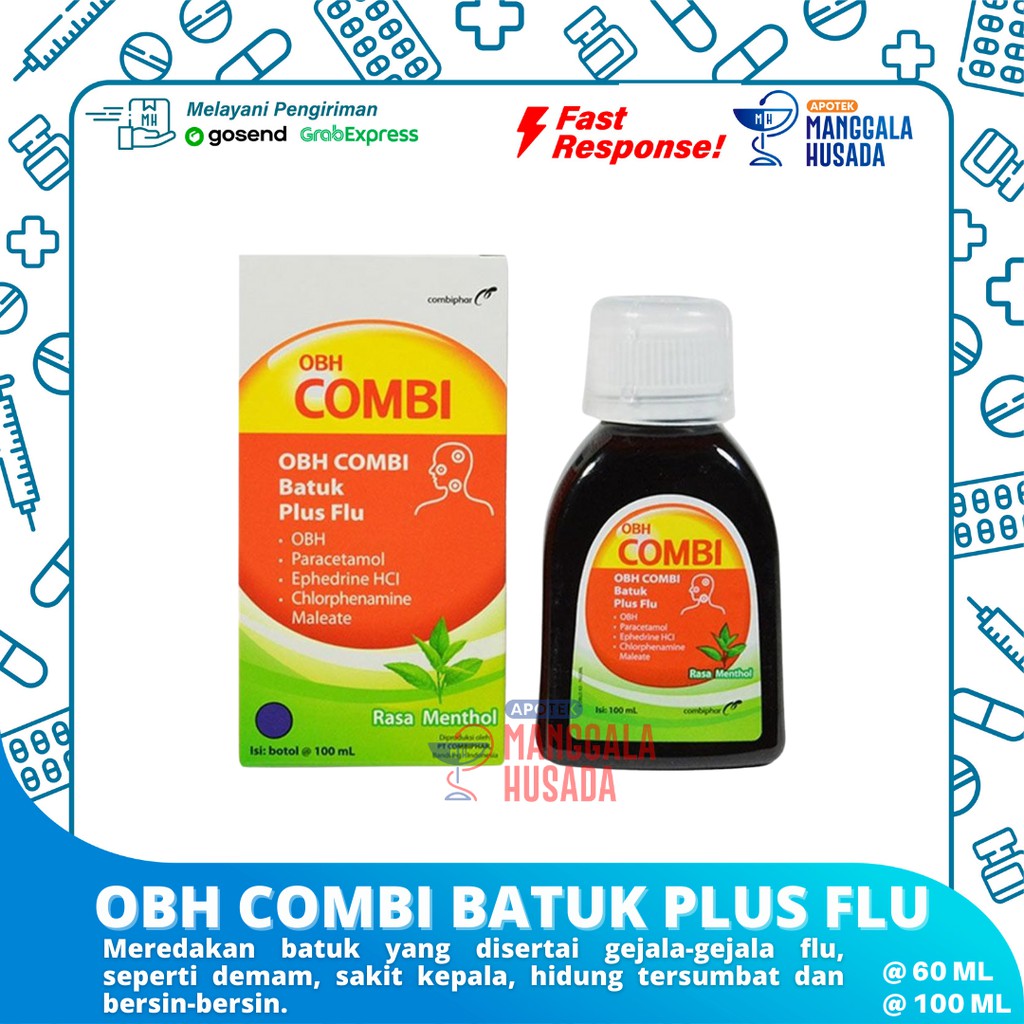 Jual OBH COMBI BATUK PLUS FLU RASA MENTHOL | Shopee Indonesia