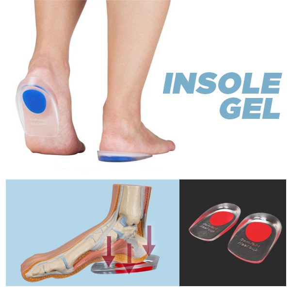 Jual INSOLE GEL SILICONE TUMIT SEPATU | Shopee Indonesia