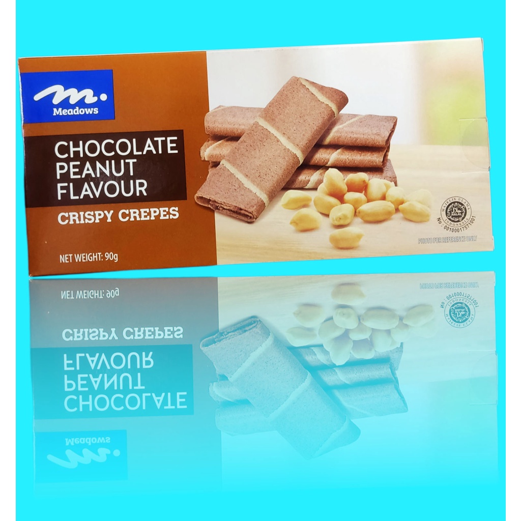 Jual Wafer Crispy Crepes Meadows Rasa Cokelat Kacang 90 Gram | Shopee ...