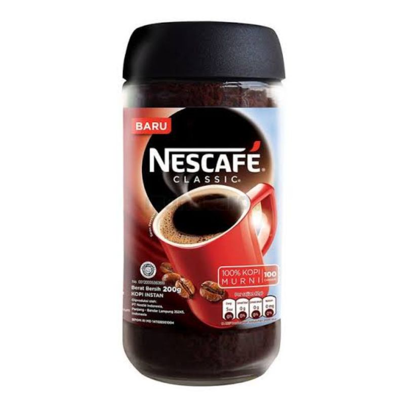 Jual Nescafe Classic 200 gr Coffee Kopi Nescafe | Shopee Indonesia