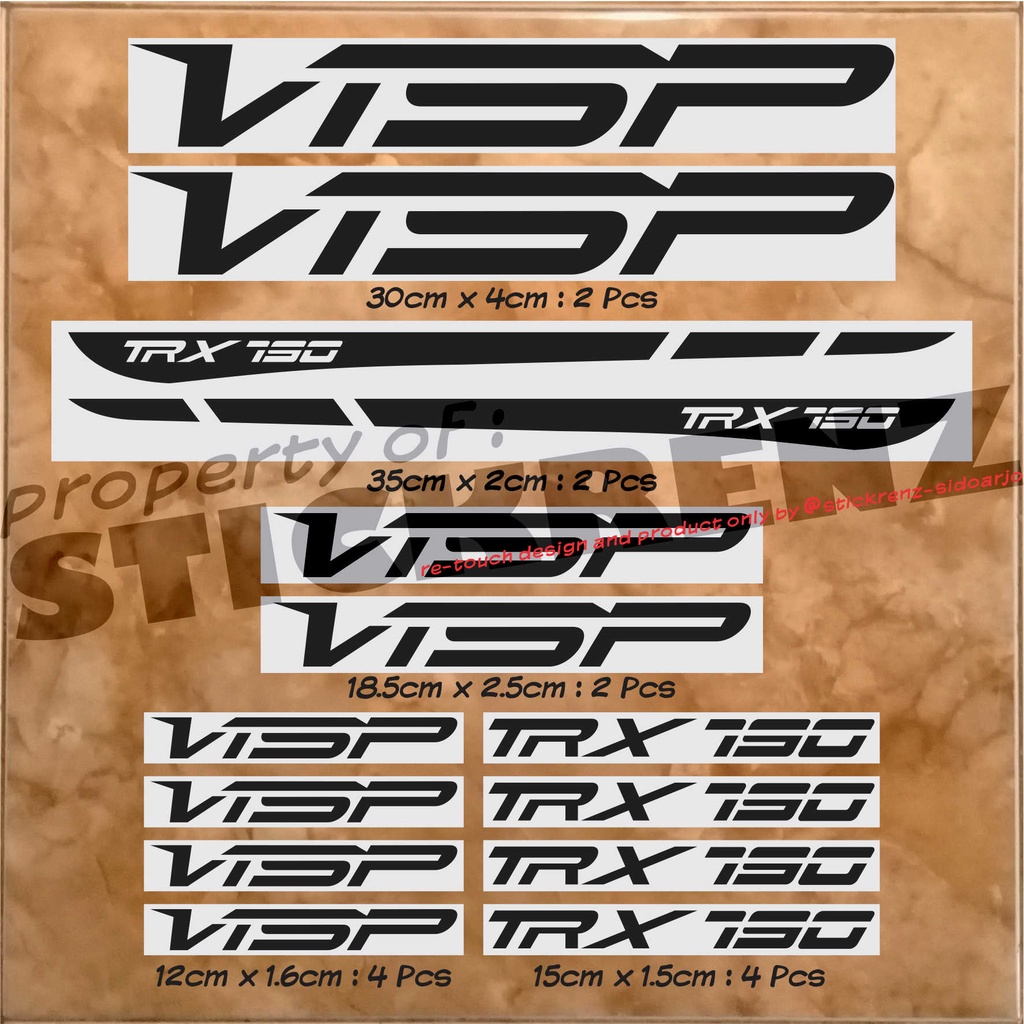 Jual Cutting Sticker Stiker Frame Sepeda Roadbike Visp 02 Custom ...