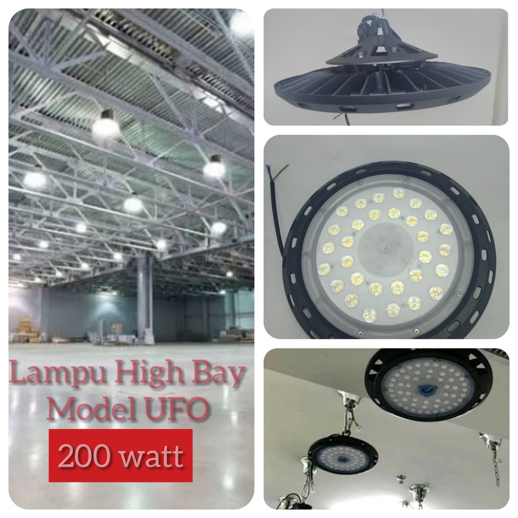 Jual Lampu Highbay High Bay Ufo 200watt 200w 200 Watt Industri Lamp ...