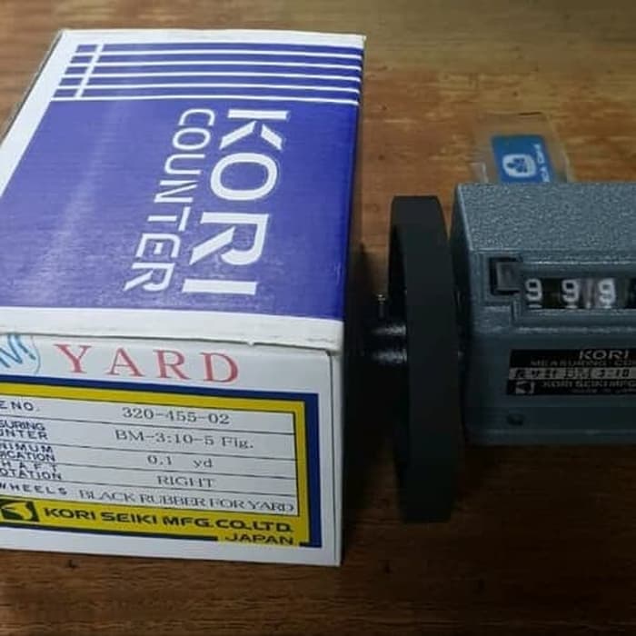 Jual Counter meter KORI / meteran kain type 320-455-02 / BM3:10-5 FIG(YARD) | Shopee Indonesia