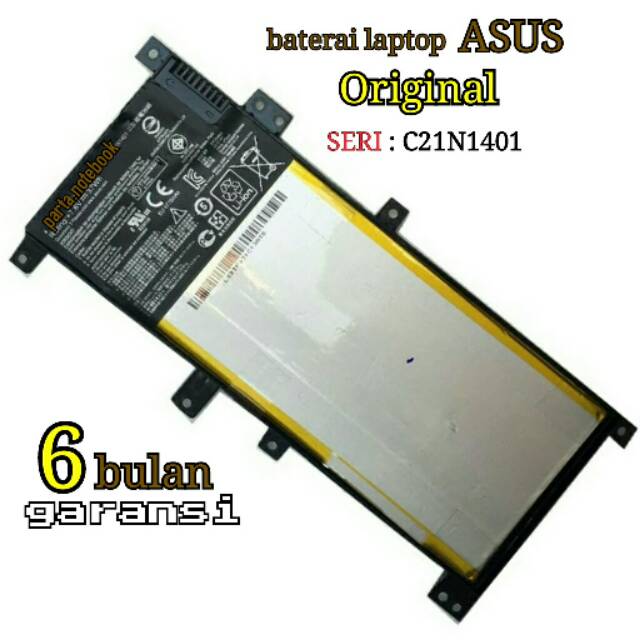 Jual Baterai original laptop ASUS X454Y X454W A455L X455L C21N1401 ...