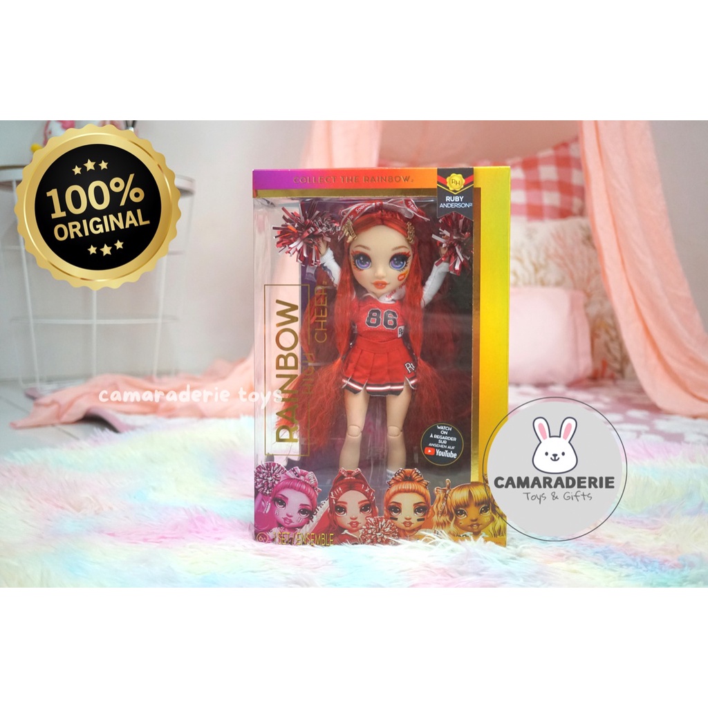 Jual Rainbow High Cheer Ruby Anderson – Red Cheerleader Fashion Doll ...