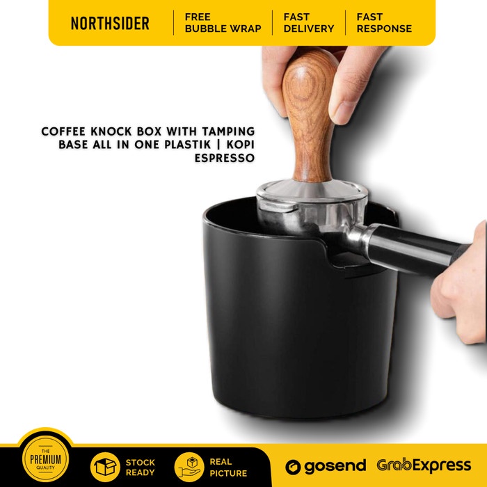 Jual Coffee Knock Box Kopi Tamping Base All In One Knock Pad Plastik ...