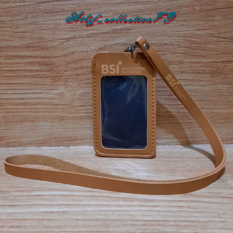Jual Tempat Id Card BSI Kulit Holder Id Card Kulit BSI Kalung | Shopee ...