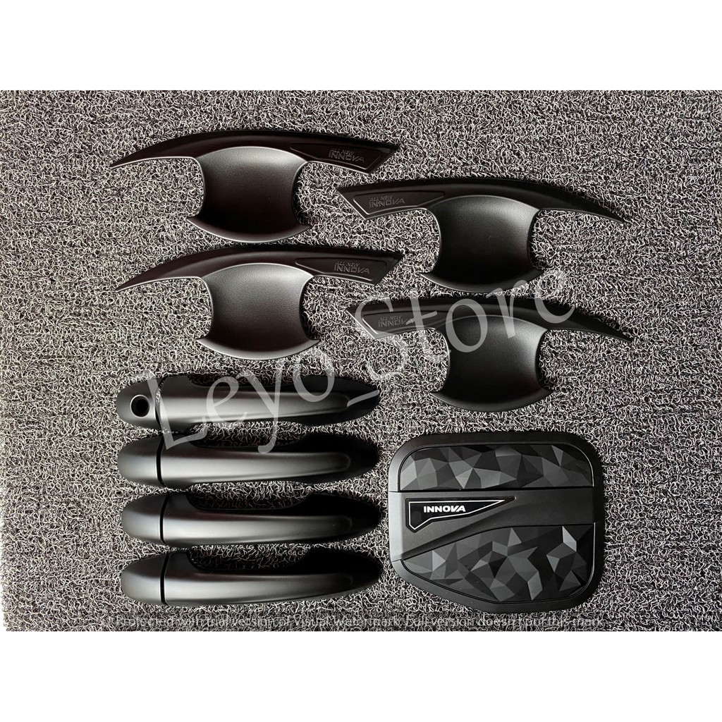 Jual ALL NEW INNOVA 2016 2020 2021 REBORN PAKET MANGKOK OUTER HANDLE TANK COVER HITAM BLACK DOFF ...