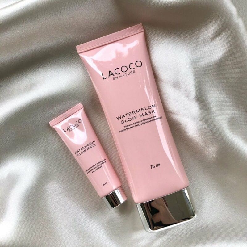Jual LACOCO TRAVEL SIZE WATERMELON GLOW MASK / SLEEPING MASK AMPUH 100% ...