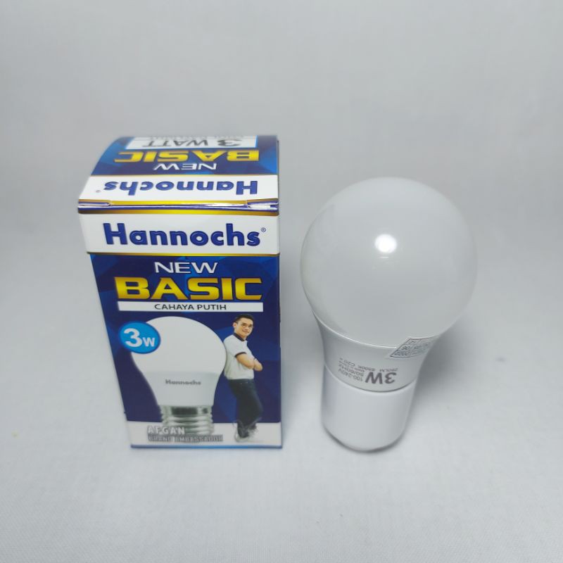 Jual Lampu LED Hannochs New Basic 3 Watt / Lampu Bohlam LED Cahaya ...