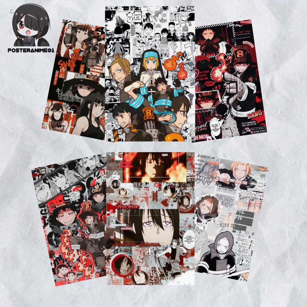 Jual Poster Anime enen no shouboutai fire force #5 | Poster enen no ...