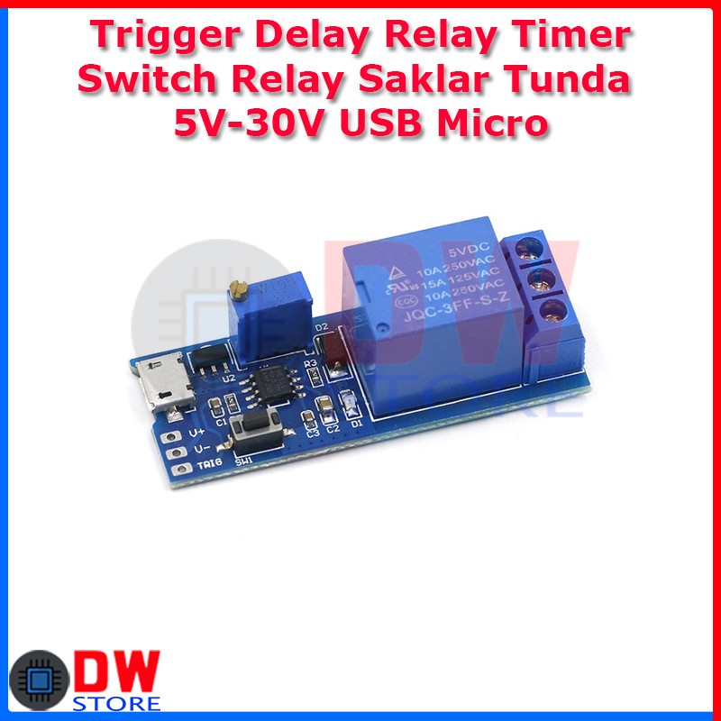 Jual Trigger Delay Relay Timer Switch Saklar Relay Tunda 5v 30v Usb Mikro Shopee Indonesia